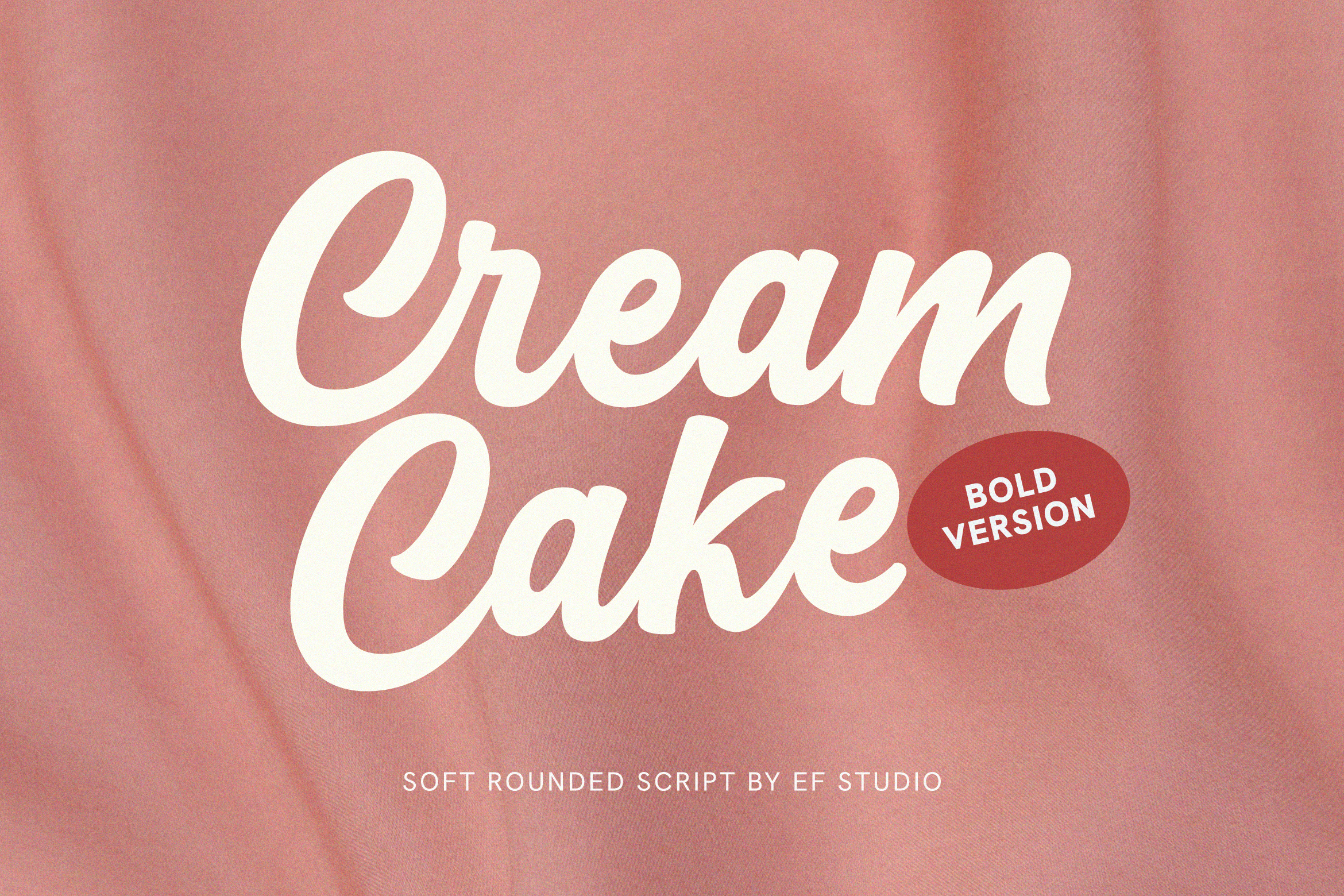 Cream Cake Bold - Soft Retro Script Font | Ef Studio